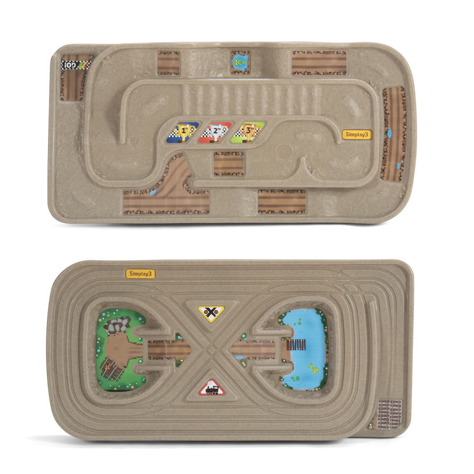 Carry and Go Race Track Toy Car and Train Table | Kid’s Race Track ...